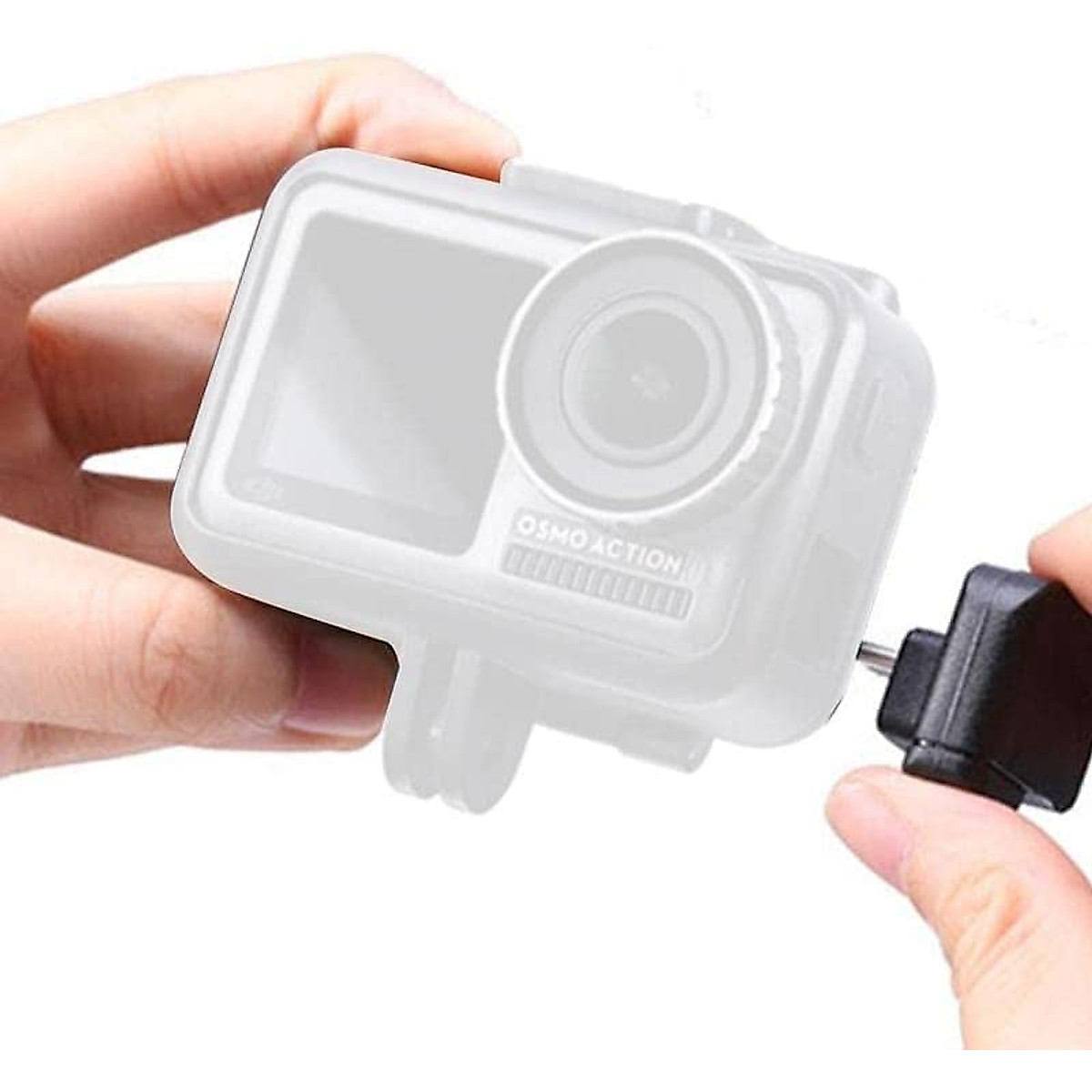 Microphone 3.5mm/USB-Cc Adapter Audio External Mic Mount for TRS Plug Osmo Action Accessories