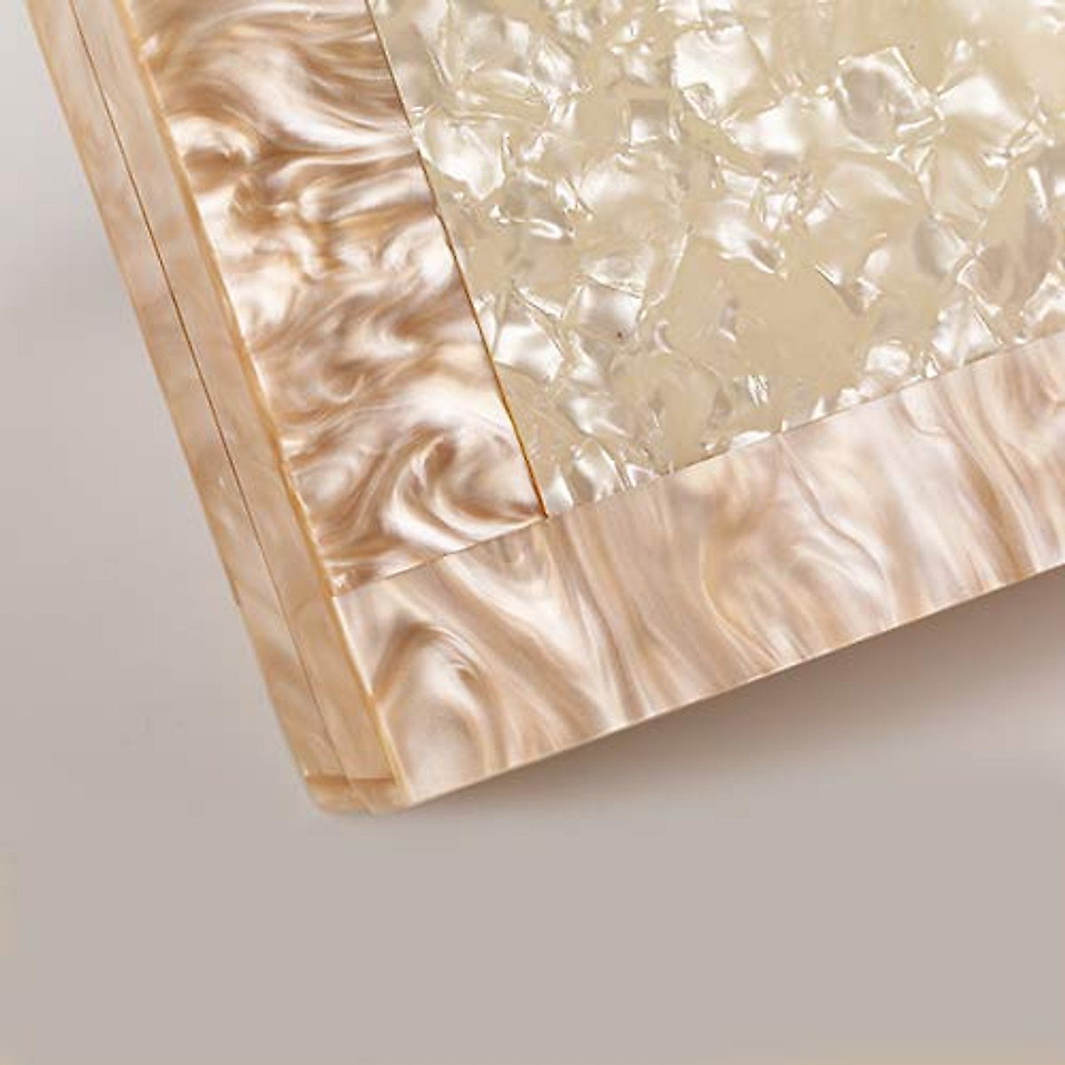 Menurra Women Acrylic Evening Clutch bag Glitter Marble Purse Handbag for Wedding Cocktail Party Prom