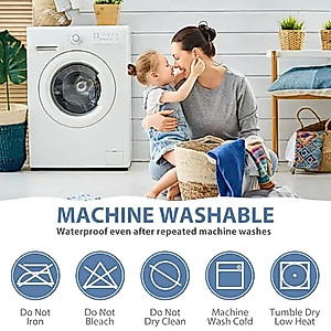 HYMOKEGE Quilted Waterproof Mattress Protector, Mattress Cover Twin Size Bed Breathable, Noiseless Bed Pad Cover with Deep Pocket, Fitted 5-21" Deep