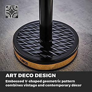 TOWER Mug Tree and Towel Pole, us:one Size, Black