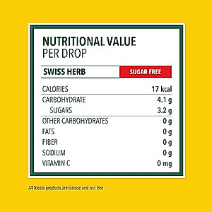 Ricola Sugar Free Original Natural Herb Cough Drops, 19 Count, Cough Suppressant & Throat Relieving Drops with Naturally Sourced Menthol, Pleasing Taste for Coughs & Throat Irritation Symptom Relief