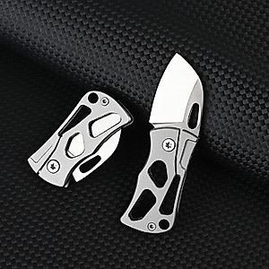SZHOWORLD Everyday Carry Pocket Knife, Mini EDC Knife with D2 Steel Blade, Small Folding Knife, Sharp and Durable