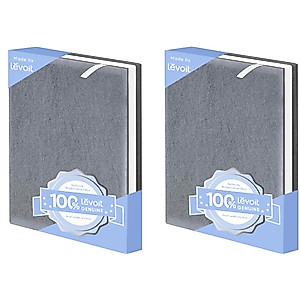 LEVOIT Vital100 Air Purifier Replacement, True HEPA High-Efficiency Activated Carbon Filter, Vital 100-RF, 2 Pack, White