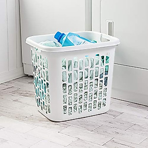 Sterilite 12318004 Laundry Hamper, White (4 pk.)