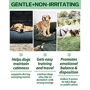 Hemp Calming Chews for Dogs - Dog Calming Treats - Dog Calming Chews - with Valerian Root, Melatonin - Calming Treats for Dogs - Helps with Thunder, Fireworks, Travelling - 120 Chews, Chicken Flavor