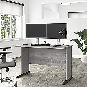 Bush Business Furniture Series A 72W Desk, 48W, Platinum Gray