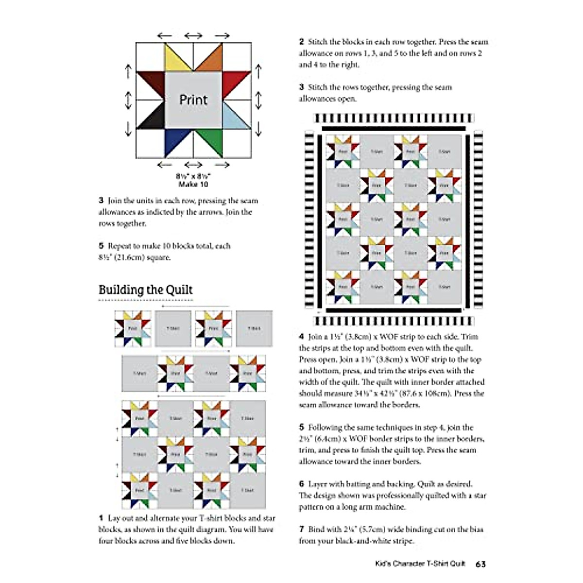 Patchwork T-Shirt Quilts: The Fabric-Lover's Approach to Quilting Keepsakes and Preserving Memories (Landauer) 14 Step-by-Step Projects and Patterns Using Sentimental Tees - Pillows, Bags, and More