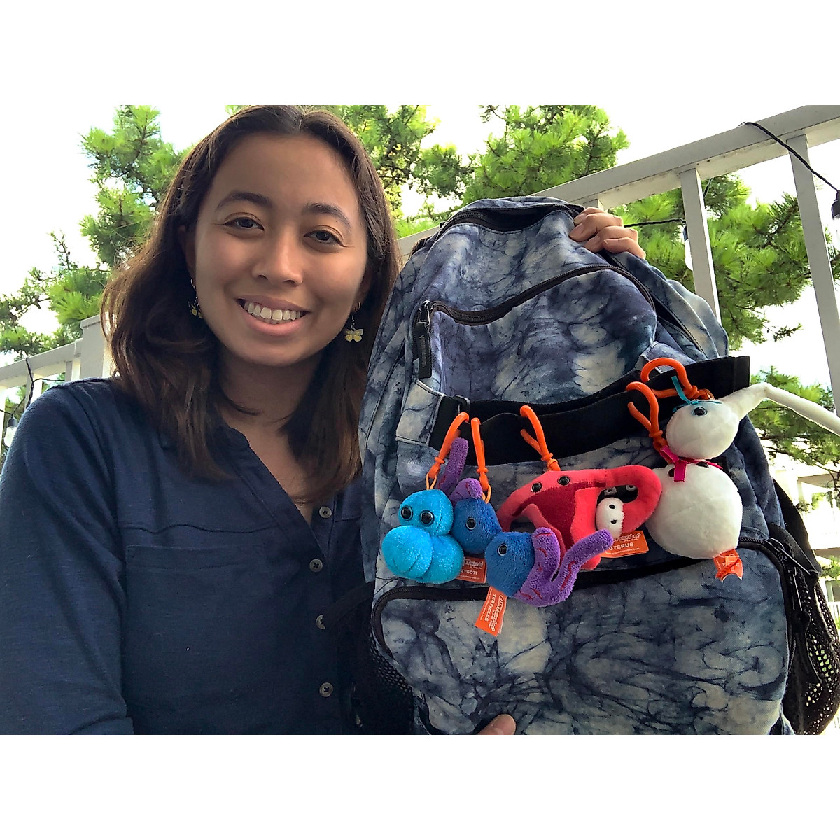 GIANTmicrobes Let’s Get it On Themed Gift Box, medical gag gifts funny, funny doctor gifts, funny nurse gifts, labor and delivery nurse gifts, plush keychain, uterus gifts, reproductive system model