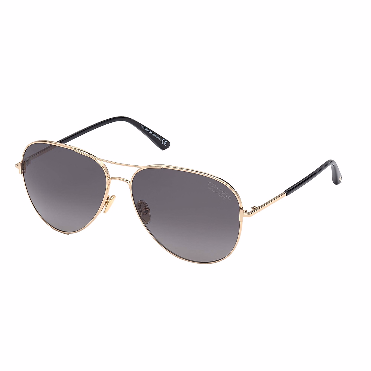 Tom Ford CLARK FT 0823 Shiny Rose Gold/Dark Grey Shaded 61/14/140 unisex Sunglasses