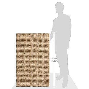 SAFAVIEH Natural Fiber Collection 2'3" x 4' Natural NF730C Handmade Farmhouse Premium Jute Accent Rug