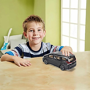 Diecast Metal Model Toy Car-1:24 Scale Model Car with Sound and Light, Model Car with Sound and Light for Kids Age 3+ Year. (Black)