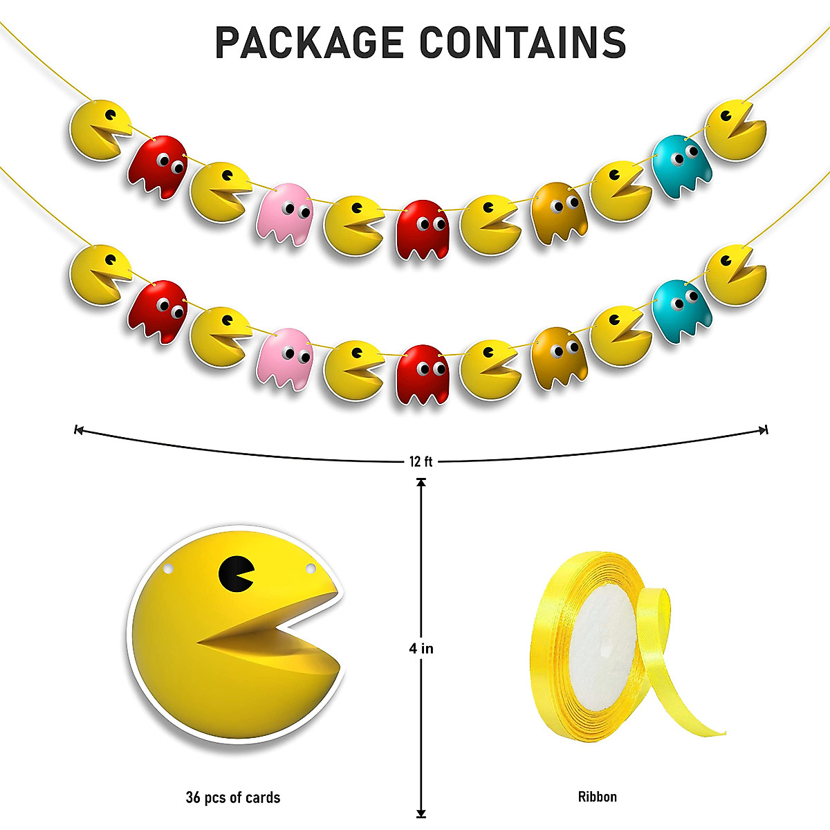 Seyal® Pacmn Ghost Garland Decoration