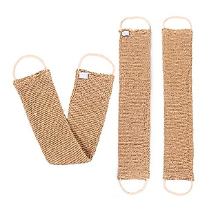 INGVY Dry Brushing Body Brush Bath Towel Shower Towel Multifunctional Back Body Exfoliating Belt Scrubber for Body Cleaning