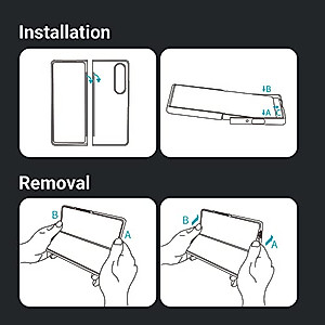 PITAKA Z Fold 4 Case, Slim & Light Galaxy Z Fold 4 Case with a Case-Less Touch Feeling, 600D Aramid Fiber Made [Fusion Weaving Air Case - Overture]