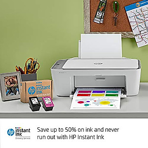 HP DeskJet 2755 Wireless All-in-One Printer, Mobile Print, Scan & Copy, HP Instant Ink Ready, Works with Alexa (3XV17A)
