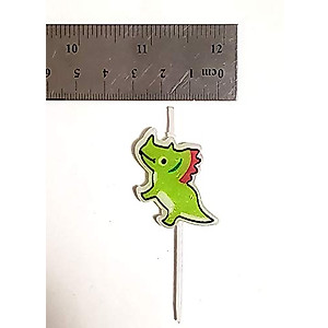 10 Count Special Cake Candles Topper with Holder for Wedding Party Birthday Valentine's Day Cake Decoration, Perfect Wish Gift for Kid and Adult (Dinosaur)