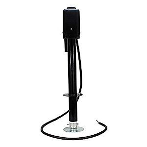 Quick Products JQ-3500B Power A-Frame Electric Tongue Jack with LED Work Light and Permanent Ground Wiring for Camper Trailer, RV - 3,650 lbs. Capacity (Higher then Standard 3,500 lbs. Jack!), Black