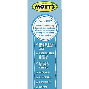 Mott's Fruit Flavored Snacks, Berry, Family Pack, Gluten Free, 40 ct