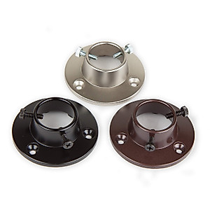 Rod Desyne C-1943-DP100-285 1" Adjustable Closet Rod with Socket Set, 28-48", Satin Nickel