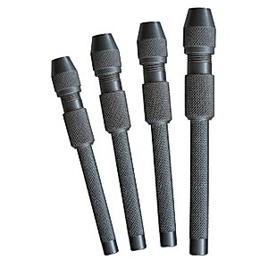 Moody Tools 58-0196 4-Piece Hollow Core Pin Vise Set