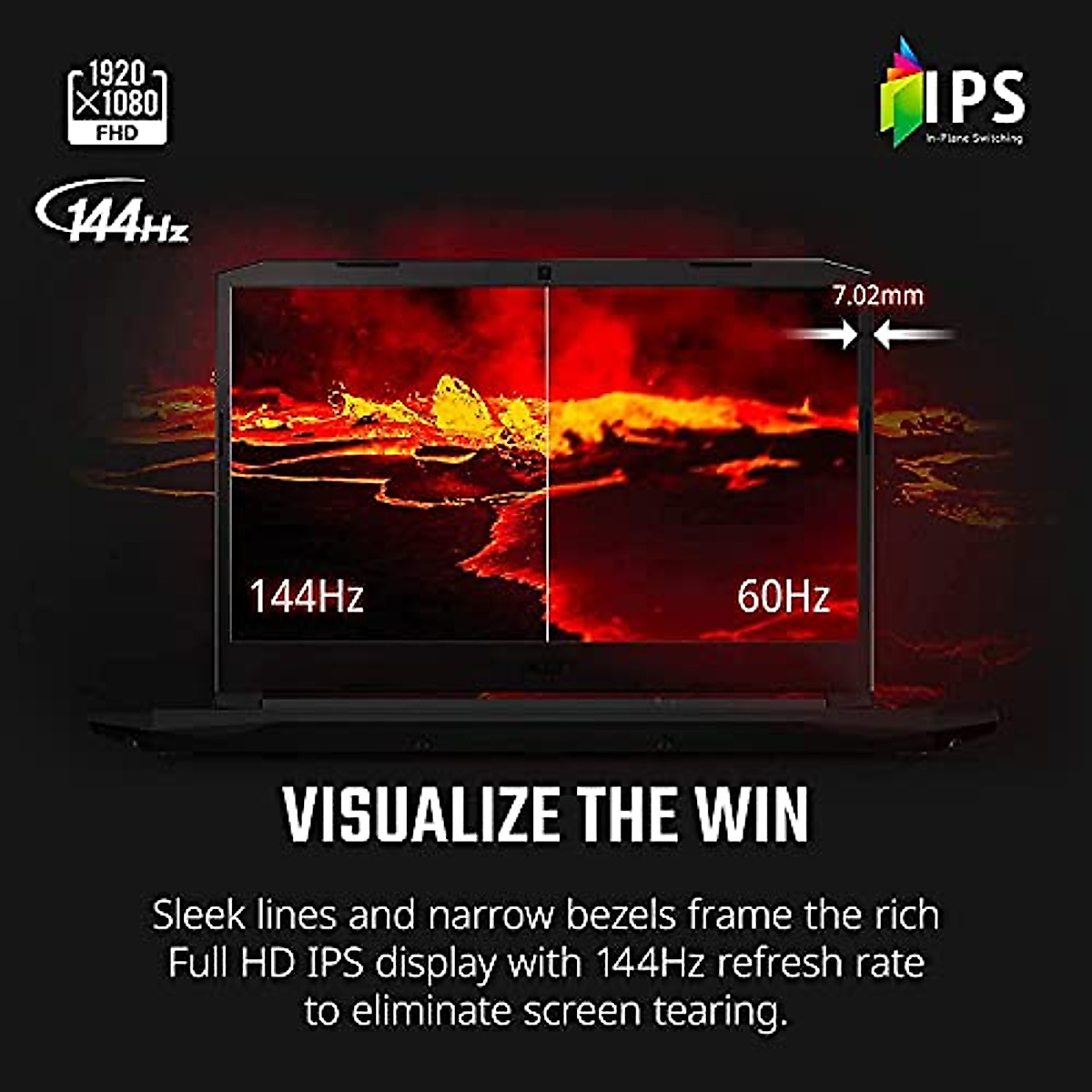 Acer Nitro 5 Gaming Laptop, Intel i5-10300H 4.5GHz, NVIDIA GeForce RTX 3050 4GB GDDR6, 15.6" FHD IPS 144Hz Display, Wi-Fi 6, Type-C, Backlit KB, Win 10, w/Accessories (16GB RAM | 512GB PCIe SSD)