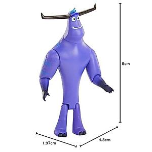 Mattel Monsters at Work Tylor Tuskmon Action Figure, Collectible Disney Plus Character Toy, 7.9-in Tall Highly Posable with Authentic Detail, Kids Ages 3 Years & Older