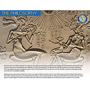 Nefertiti's Secrets All In One Leave-In Treatment, Moringa Oil & Rosemary Hair Conditioner, Strengthen & Stimulates, Heat Protection Spray For Hair Growth, Travel Size Moisturizer - 8 Oz / 236 ml