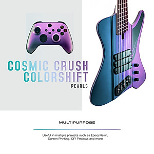 KP Pigments Cosmic Crush ColorShift Pearlescent 100% Pure Fine Mica Powder - Naturally Pigmented Multipurpose DIY Arts and Crafts, Dye, Soap Making, Cosmetics, Epoxy Resin, Paint, and More! 25 Grams