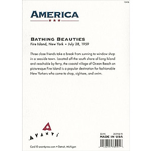 Bathing Beauties Window Shopping - Avanti America Collection Friendship Card