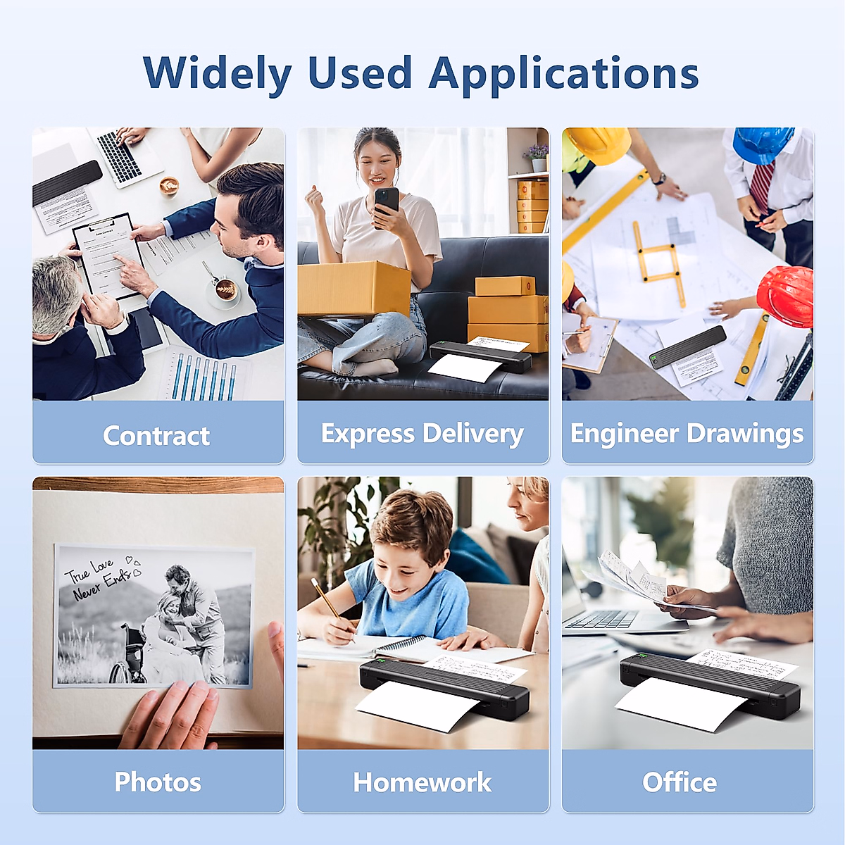 A4 Printer Paper, Multipurpose Copy Paper for Laser Printer, Inkjet Printer, Itari Copy Paper for Printer, Compatible with Phomemo P831 HPRT MT800 Thermal Transfer Printer, 200 Sheets, Glossy, White