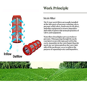 GOTOTOP 3/4" Inch Screen Irrigation Filter,Stainless Steel Water Filter Strainer 120 PSI, Mesh Conditioning Strainer,Drip Irrigation Tank Pool Pump for Garden Greenhouse Agricultural Drip