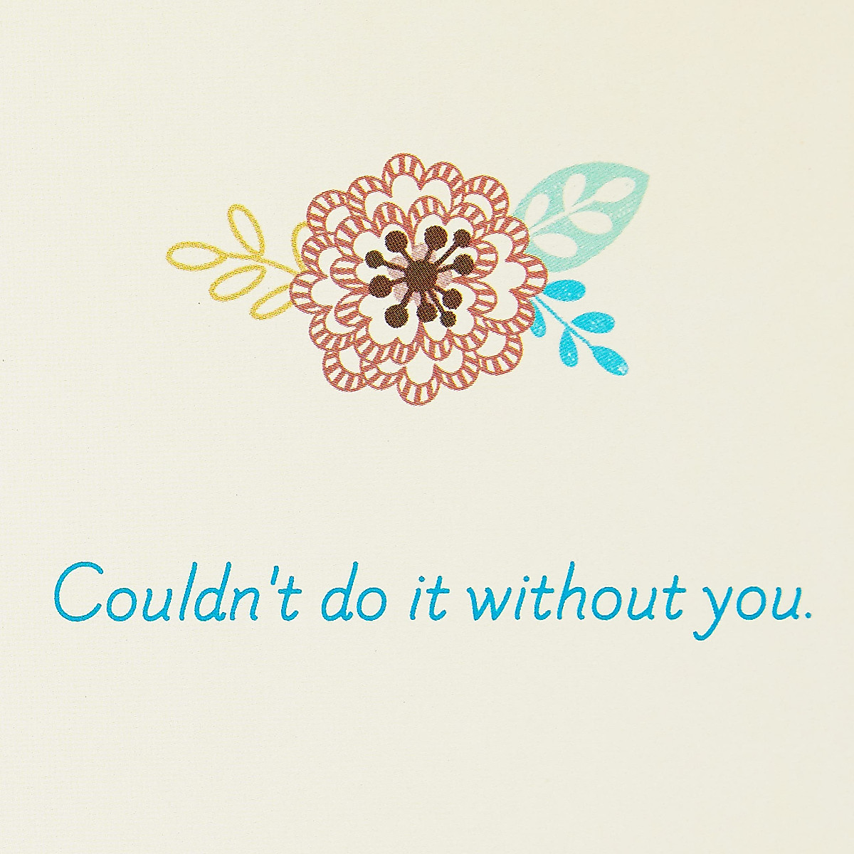 Hallmark Pack of Thank You Cards, 4 Cards with Envelopes (Keep Things Running Smoothly) for Nurses Day Cards, Admin Professional Day Cards, Appreciation