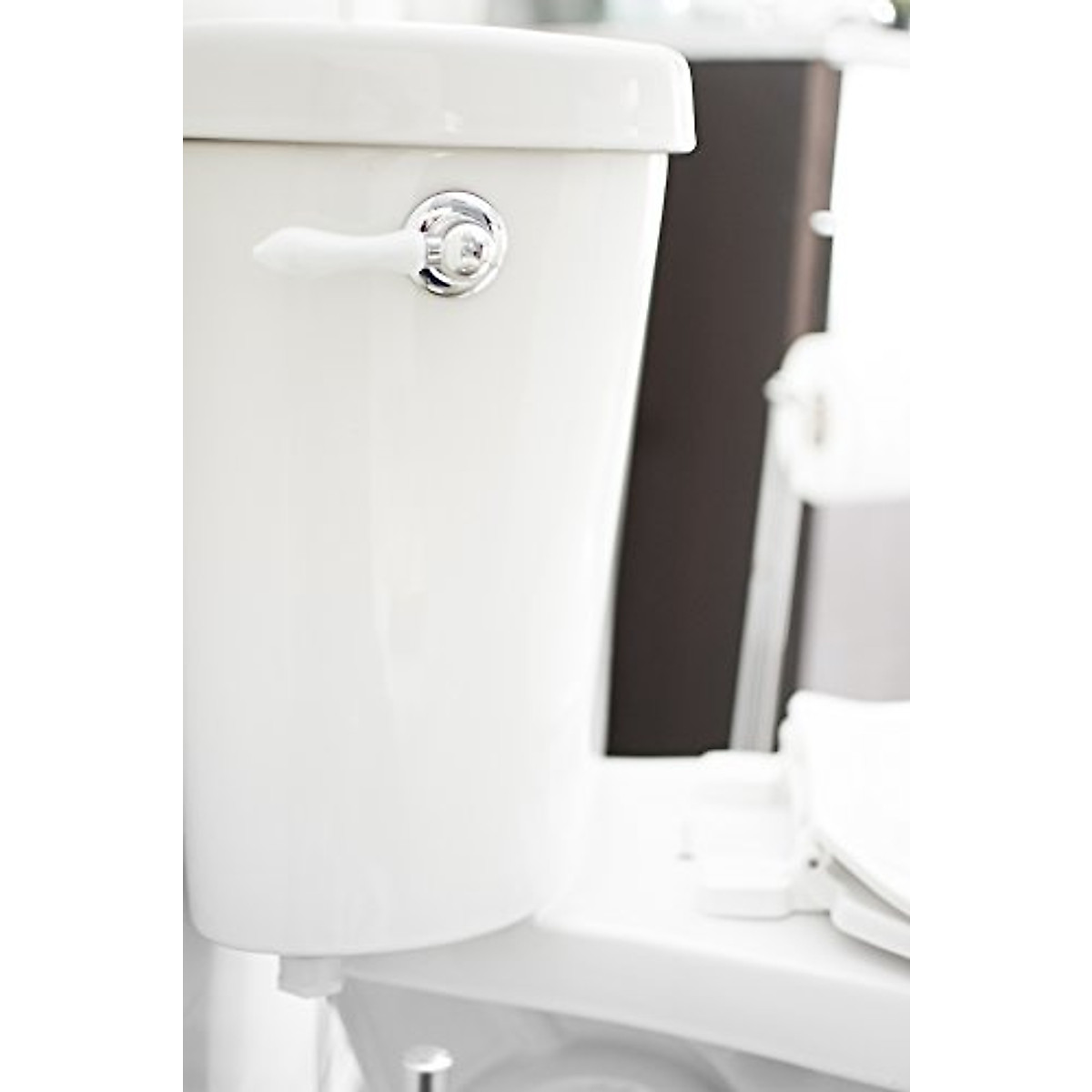 Toilet Handle Replacement Flush Lever - by LDR Global, Repair Replace Tank Flush Handles with Matching Bath Decor Parts, Universal Mount Fits Front Side and Angle Mounts