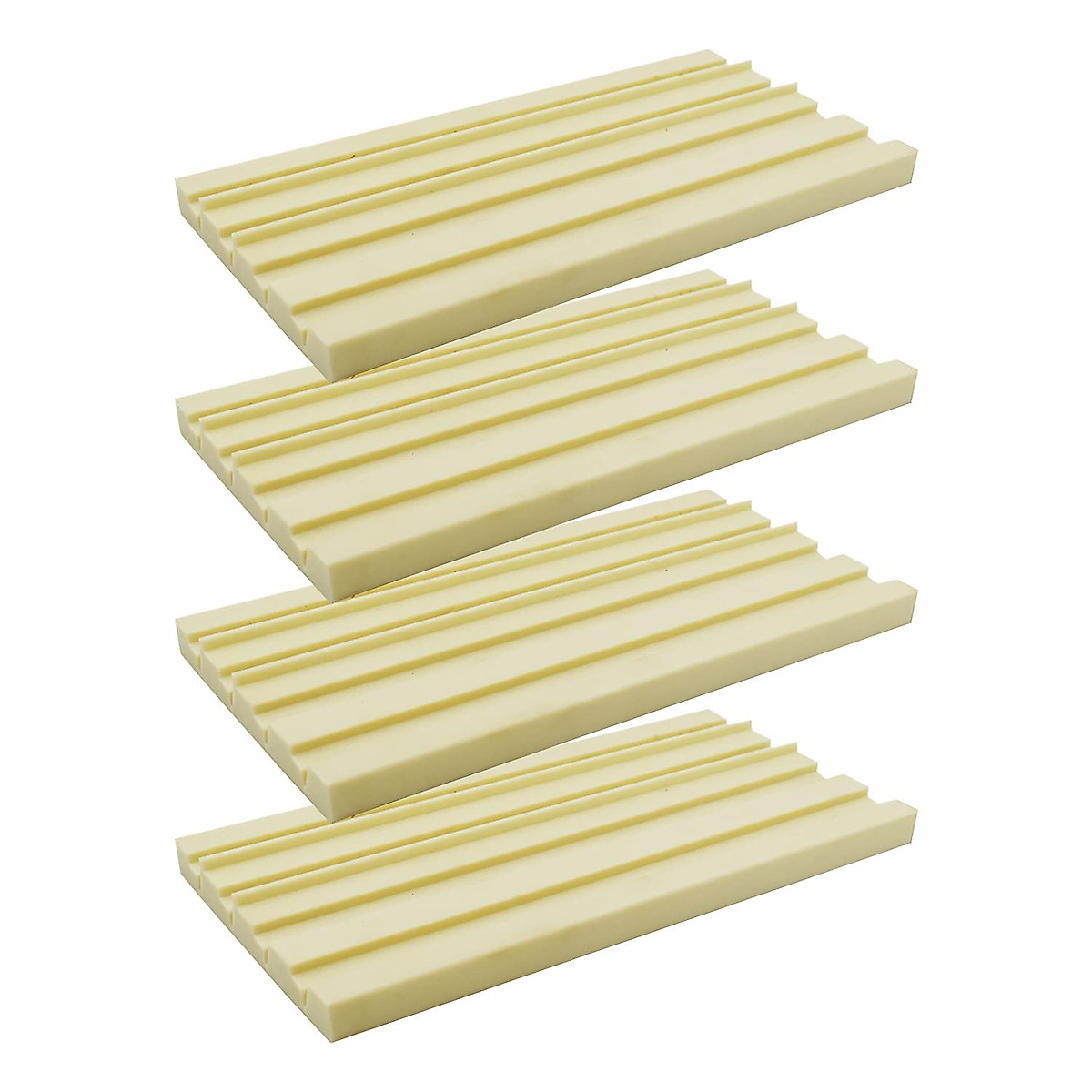 Yuanhe Plastic Domino Card Holders - Dominoes Tile Stand Organizer and Playing Card Game Racks/Trays, Set of 4