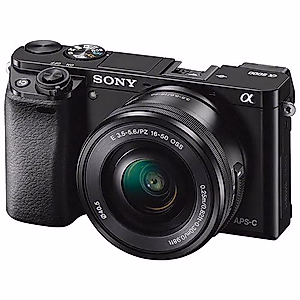 Sony Alpha a6000 Mirrorless Digital Camera with 16-50mm + 55-210mm Lenses with 64GB Memory Card -International Model