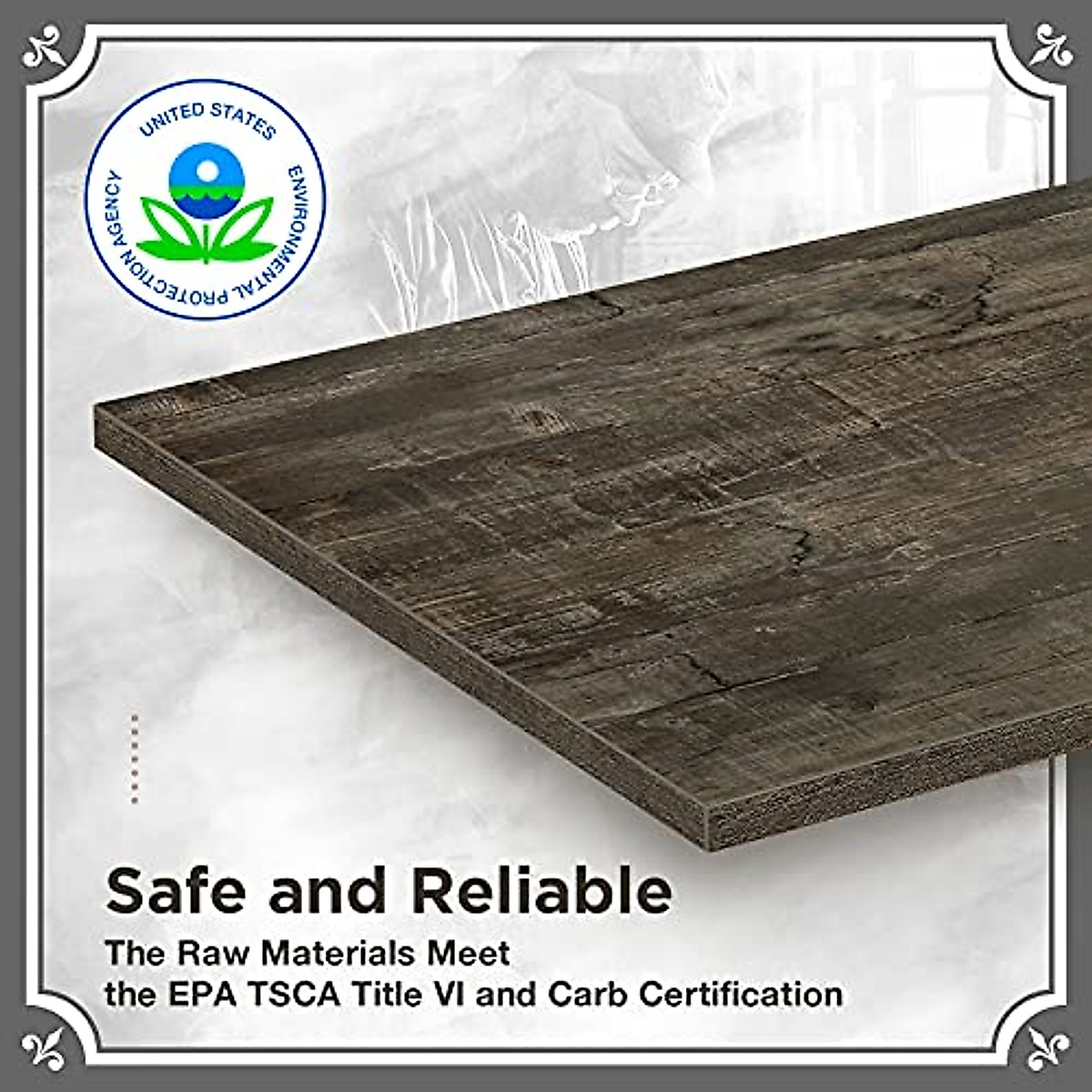 Rolanstar Bookshelf with Wooden Drawer, 9 Shelf Tree Bookshelf, Modern Book Storage, Free Standing Tree Bookcase, Utility Organizer Shelves for Home Office, Living Room, Bedroom, Grey