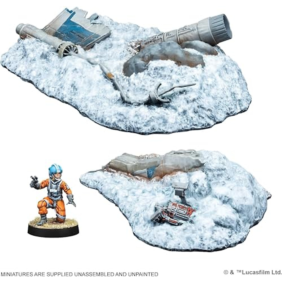 Atomic Mass Games Star Wars Legion Crashed X-Wing Terrain Expansion | Two Player Battle Game | Miniatures Game | Strategy Game for Adults and Teens | Ages 14+ | Average Playtime 3 Hours