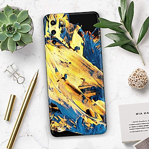 DesignSkinz Liquid Abstract Paint V43 Protective Vinyl Decal Wrap Skin Cover Compatible with The Samsung Galaxy S20 (Screen Trim & Back Glass Skin)