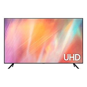 SAMSUNG UA-55AU7000 55" 4K UHD Multi-System Smart Wi-Fi LED TV with HDMI Cable, 110-240v…