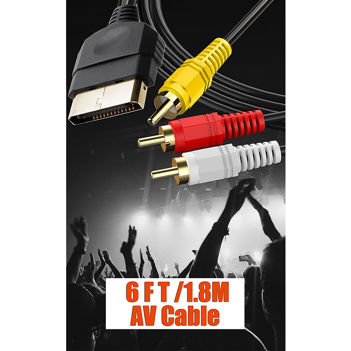 LEAGY 6 ft AV Cable and 5 ft AC Power Cord for Xbox