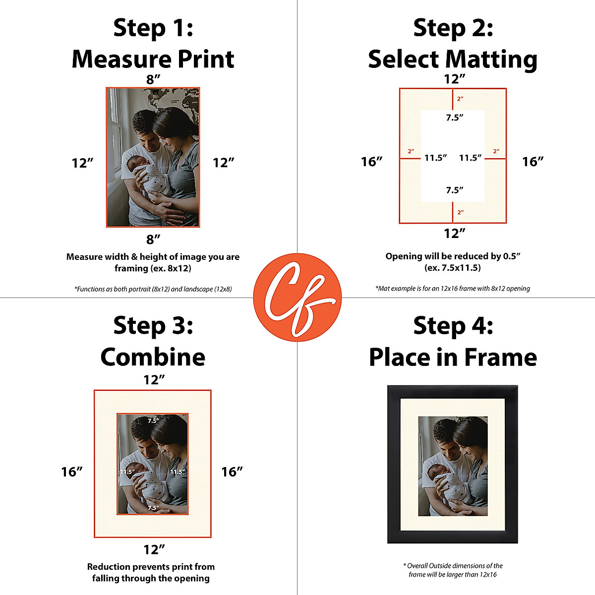 Craig Frames B407 Pre-Cut Mat Board for 20x30 Print, 24x36, Cream Linen