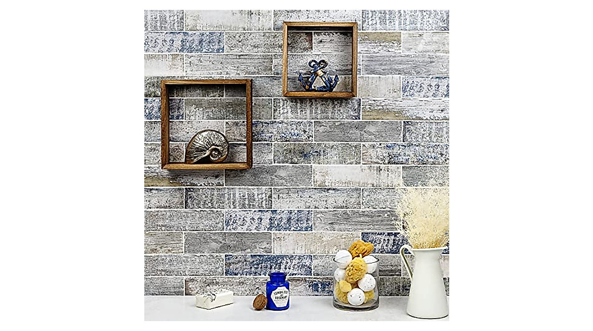 Strait Wood 3x12 Ceramic Subway Tile - Coastal Wall Decor