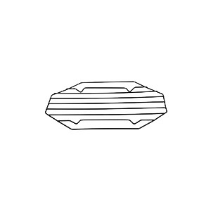 Fox Run Non-Stick Roasting and Cooling Rack, Oval, 10" x 6", Metallic