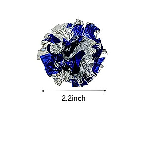 20 Pcs 2.2 Inch Cat Crinkle Balls Cat Toys Balls for Indoor Kittens Exercise and Cats Play and Chase