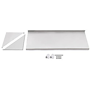 DNYSYSJ Metal Shelf Stainless Steel Wall Shelf,12 x 36” Commercial Wall Mounted Floating Shelving for Restaurant, Kitchen, Laundry Room, Food Truck