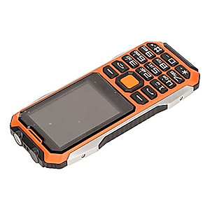 ciciglow 2G Seniors Cell Phone Dual SIM Big Button 2.4in HD Screen, 6800mAh Long Battery Life, Unlocked for Seniors (Orange)