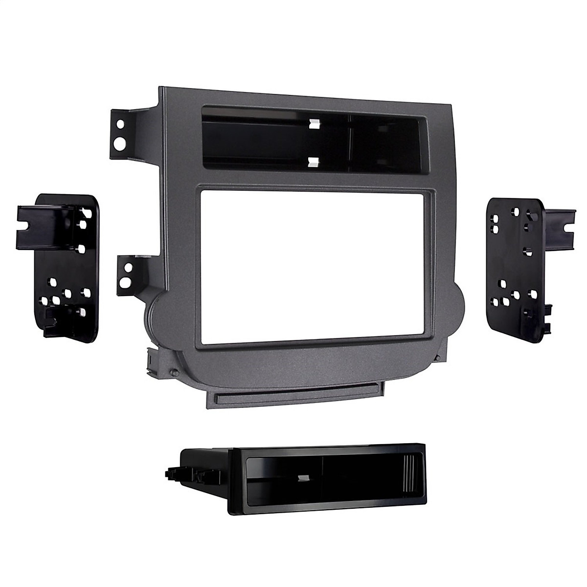 Metra Electronics 99-3314G Double DIN Dash Kit for Select 2013 and Chevy Malibu Vehicles (Gray)