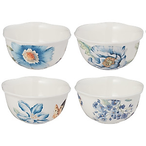Lenox 833415 Butterfly Meadow Blue 4-Piece Dessert Bowl Set