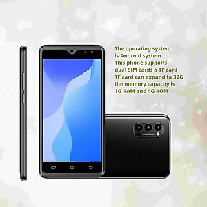 1G RAM 4G ROM，X11 aderroo Android Smartphone, 5.0-inch Screen，Front and Rear Cameras，Only Supports Dual SIM Card Frequency Band of 3GWCDMA：850/2100MHZ，Unlocked Cell Phone（Blue-Green）