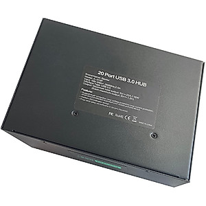 UHPPOTE A-213 Industrial Grade USB 3.0 Hub 20 Port High Speed Data Transfer